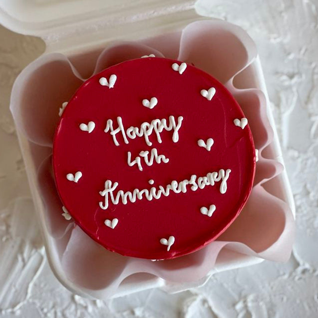 Red Round Cake – Cakes By Kismat